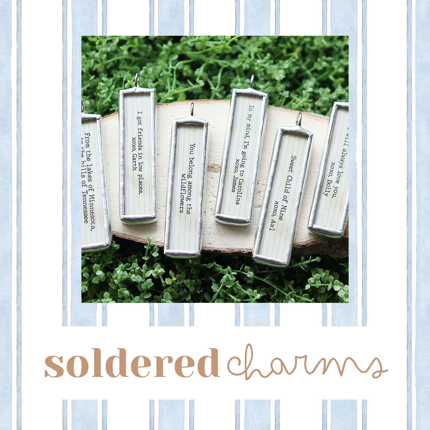 Soldered Charms – Jennifer Dahl Designs