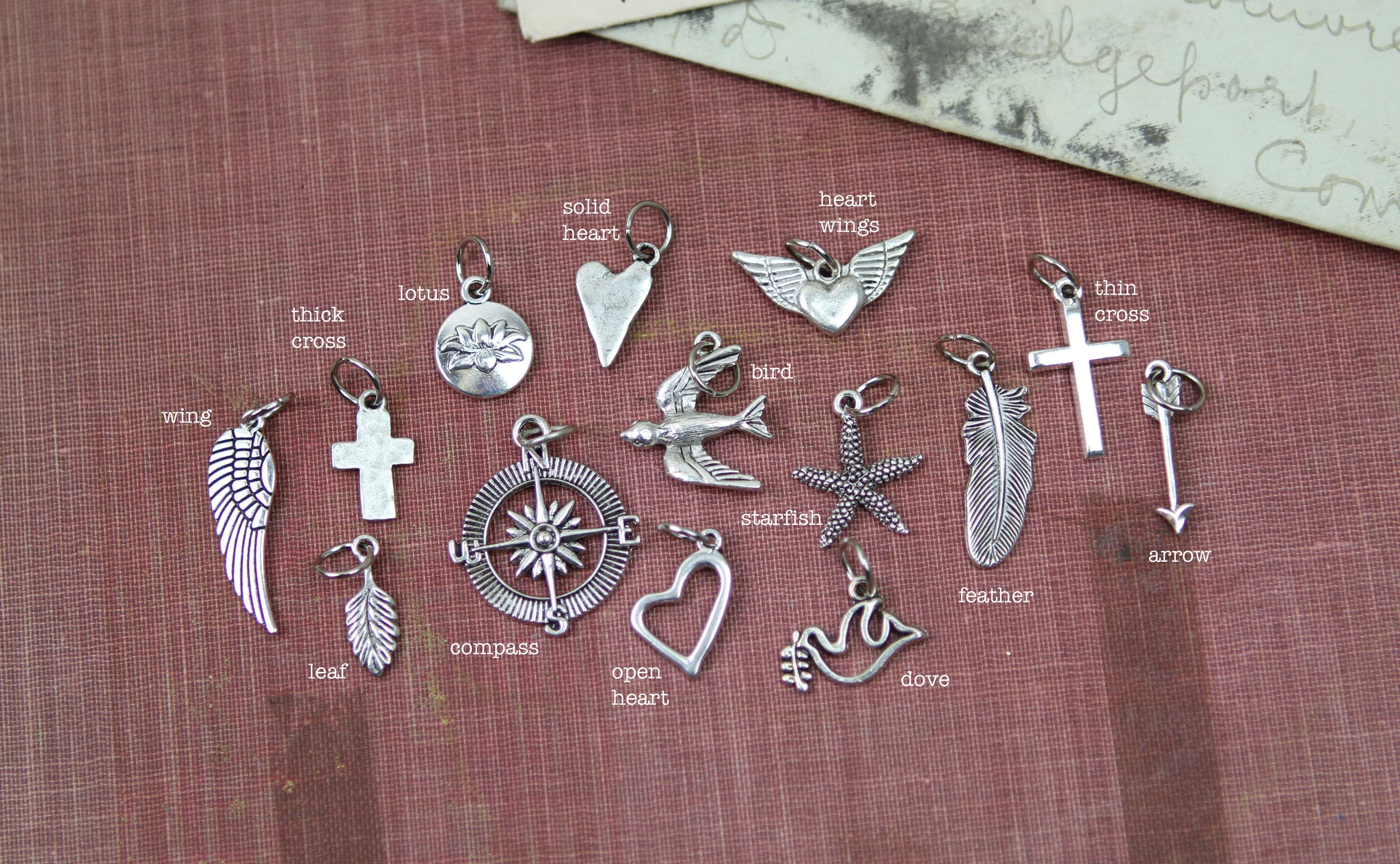 Tiny silver charms | Jennifer Dahl Designs | Hand crafted message jewelry